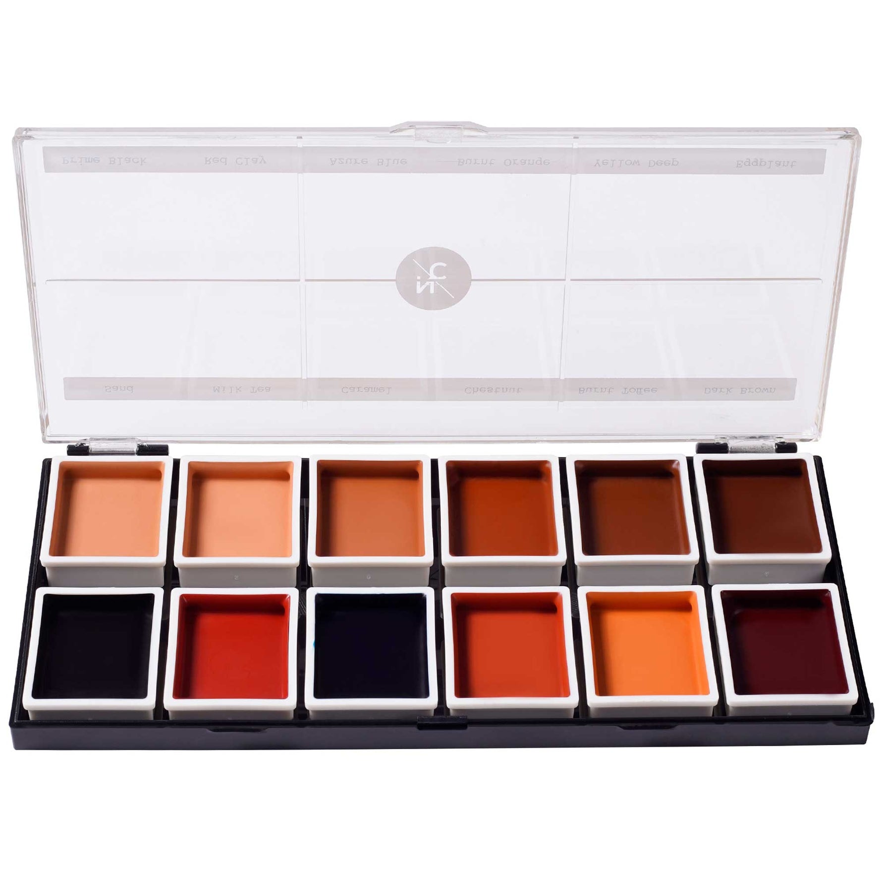 12 Color Dark Flesh Tone Alcohol Activated Palette – Narrative Cosmetics